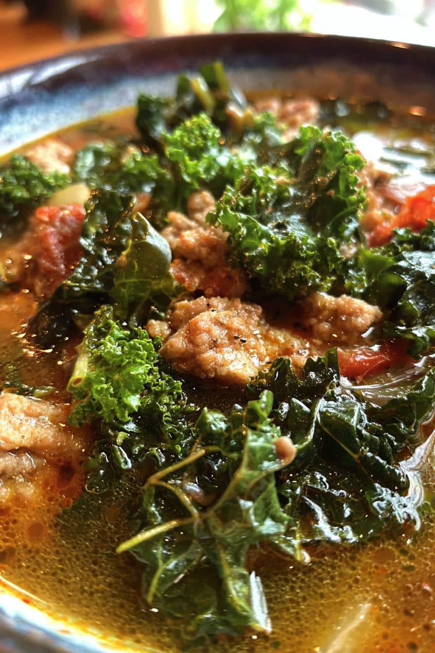 Amazing Creamy Italian Sausage and Kale Soup Recipe - Vibes Leaps