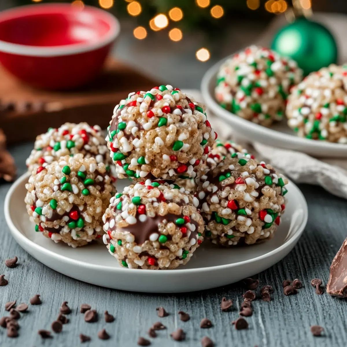 Ultimate Festive Christmas Chocolate Rice Krispie Balls You'll Love